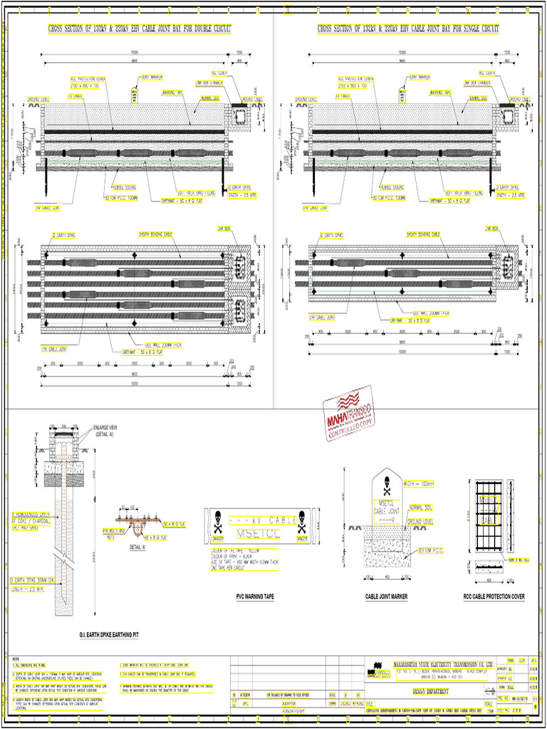 EHV Cable Joint Bays - Drawing - Corp Mail - 23.10.19 | PDF