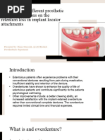 Novaloc Retentive System for Dentures | PDF | Dentures | Dental Implant