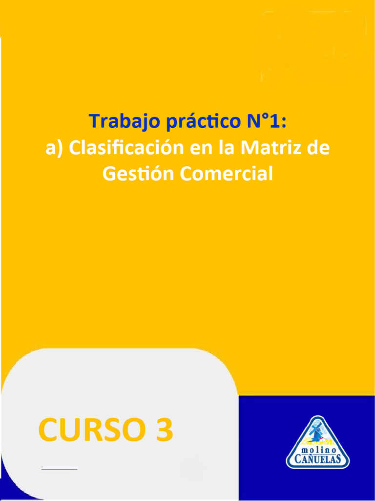 TP1 A - Herramienta de Clasificación - Consigna | PDF | Panadería | Marketing