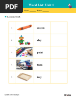 Grade 1 Spelling - Words | PDF