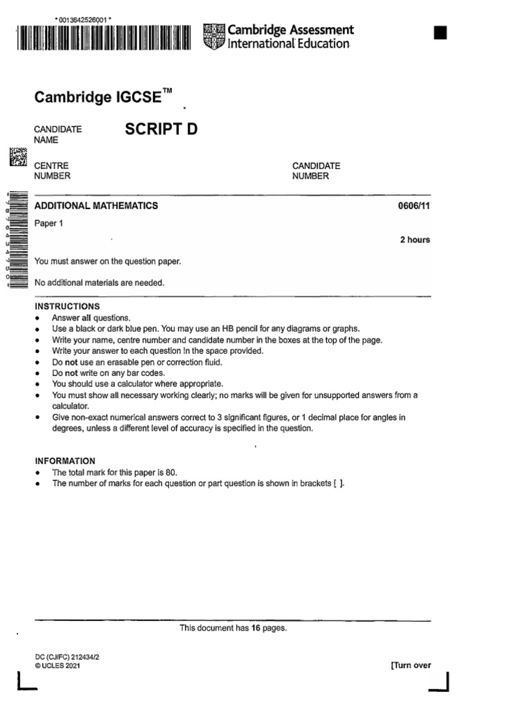 0606 MW OTG Script D P11 | PDF
