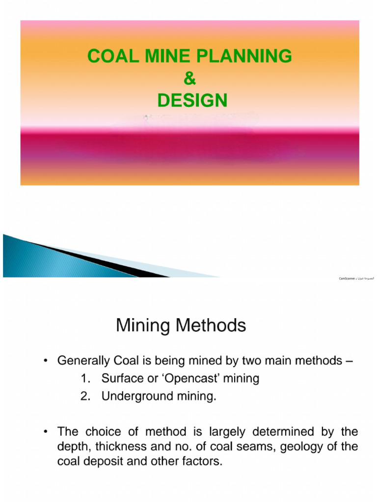 Mine Planning and Design | PDF