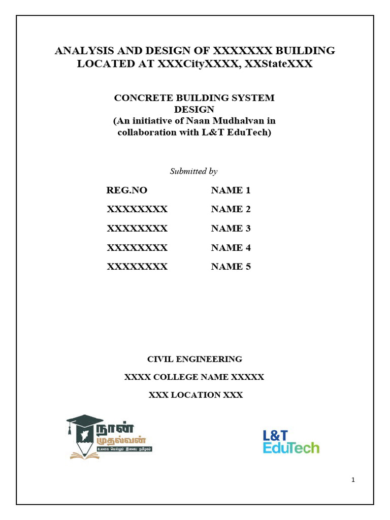 Concrete Building Design Analysis Report | PDF | Beam (Structure ...