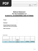 1.0 Method Statement - Installation of GI Conduits | PDF | Calibration ...
