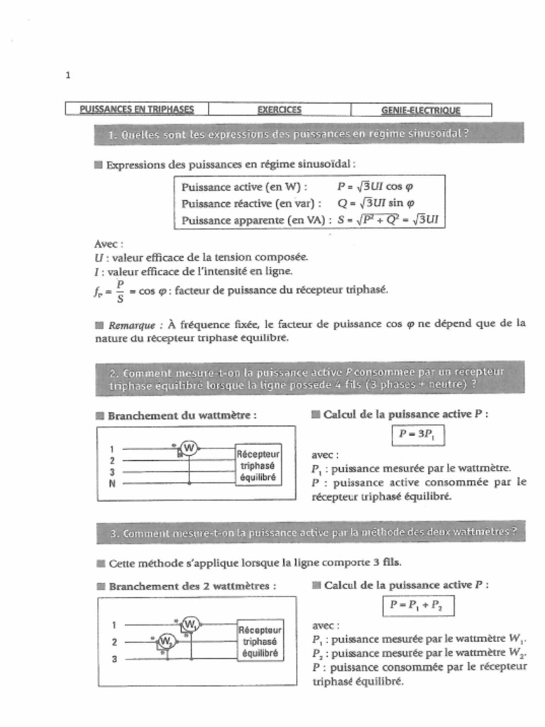 TD Triphasé | PDF