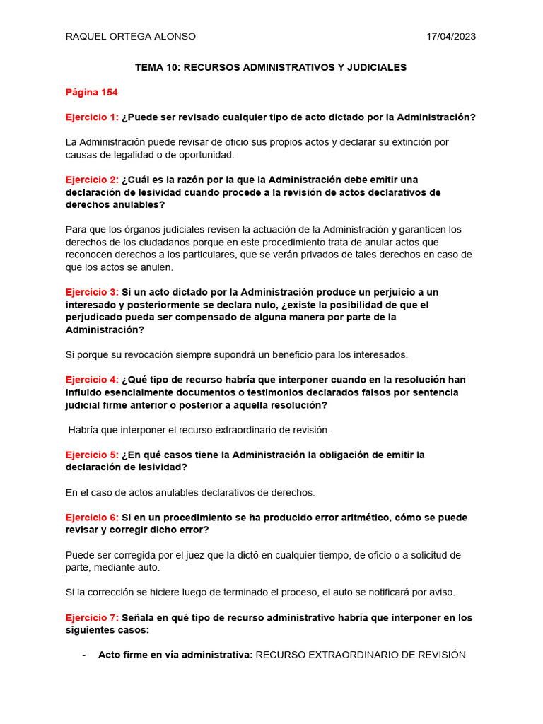 Actividades Finales Del T.10 | PDF | Ley Pública | Justicia