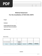Method Statement For Installation of FCU | PDF | Specification ...