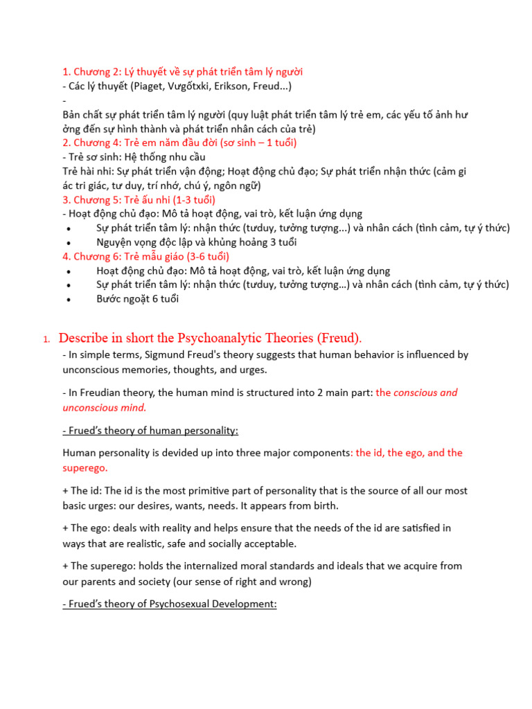 TLH PHÁT TRIỂN Vấn đáp | PDF