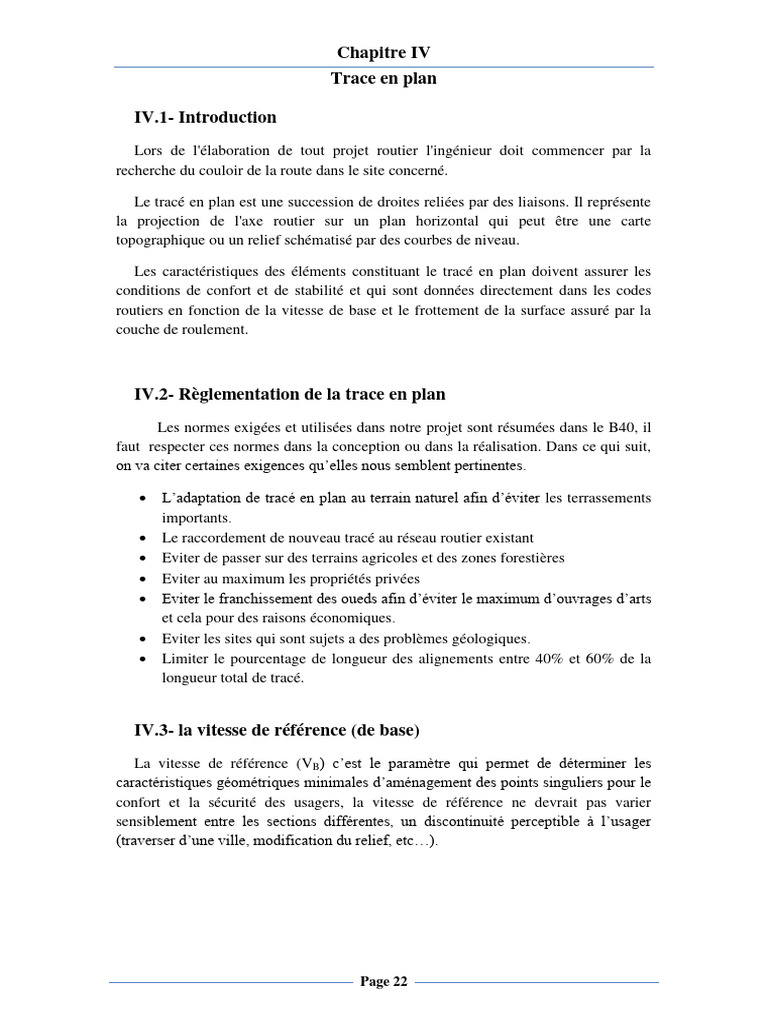 Tracé en plan pour projets routiers | PDF | Transport