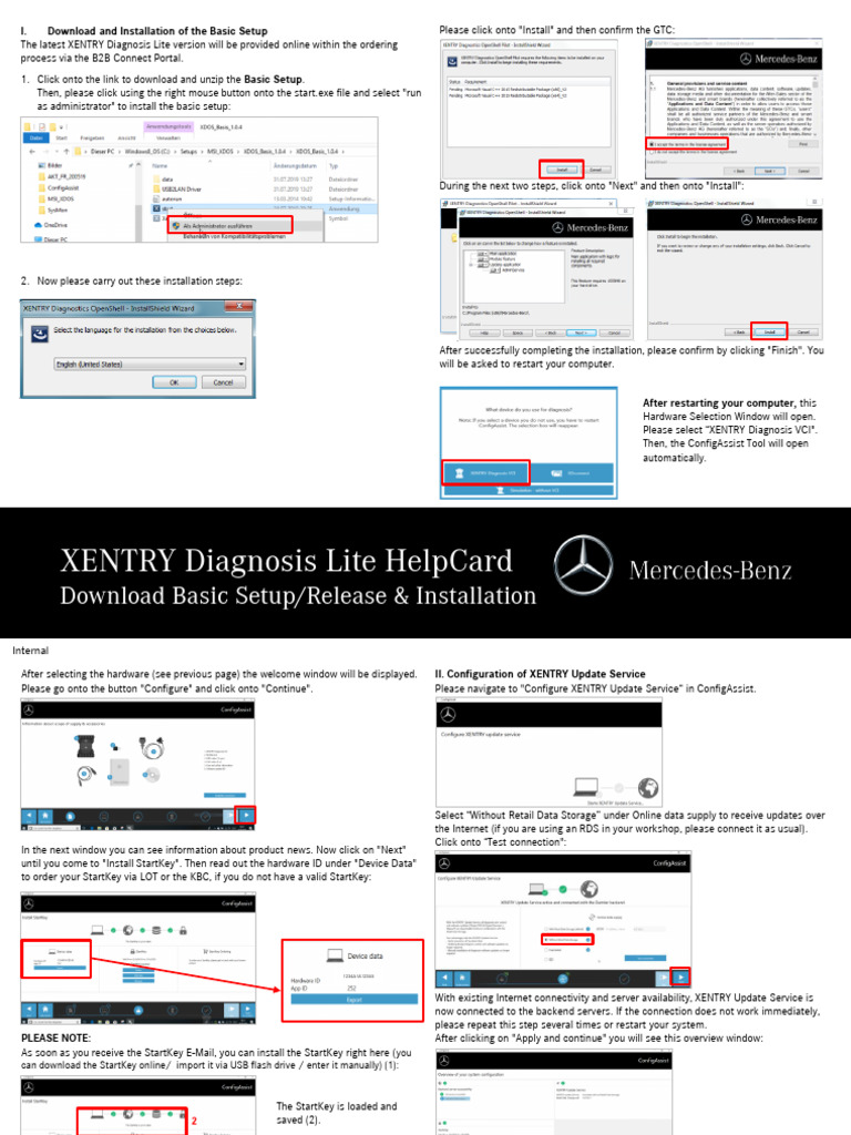 Helpcard Online-Update Xentry Lite 1-0 en | Download Free PDF | Icon ...
