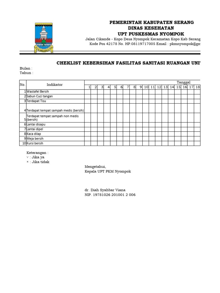 Ceklist Ruang UGD | PDF