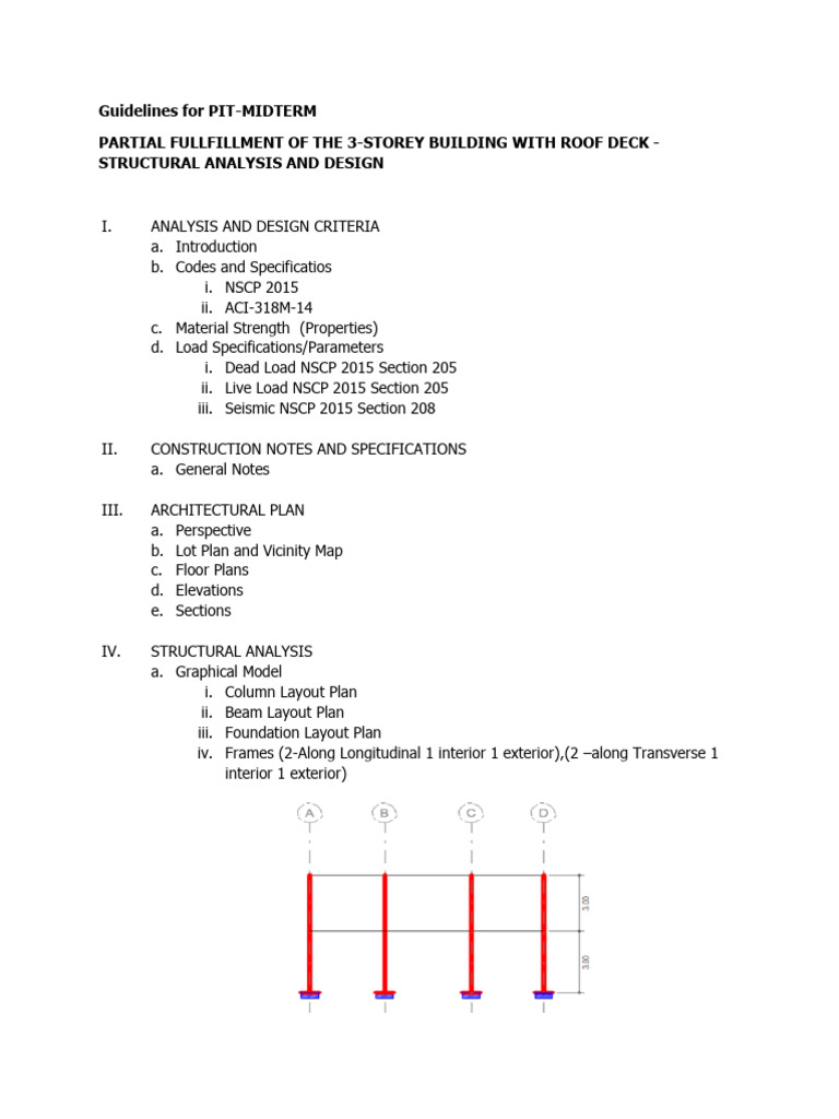 Guidelines For PIT Midterm | PDF