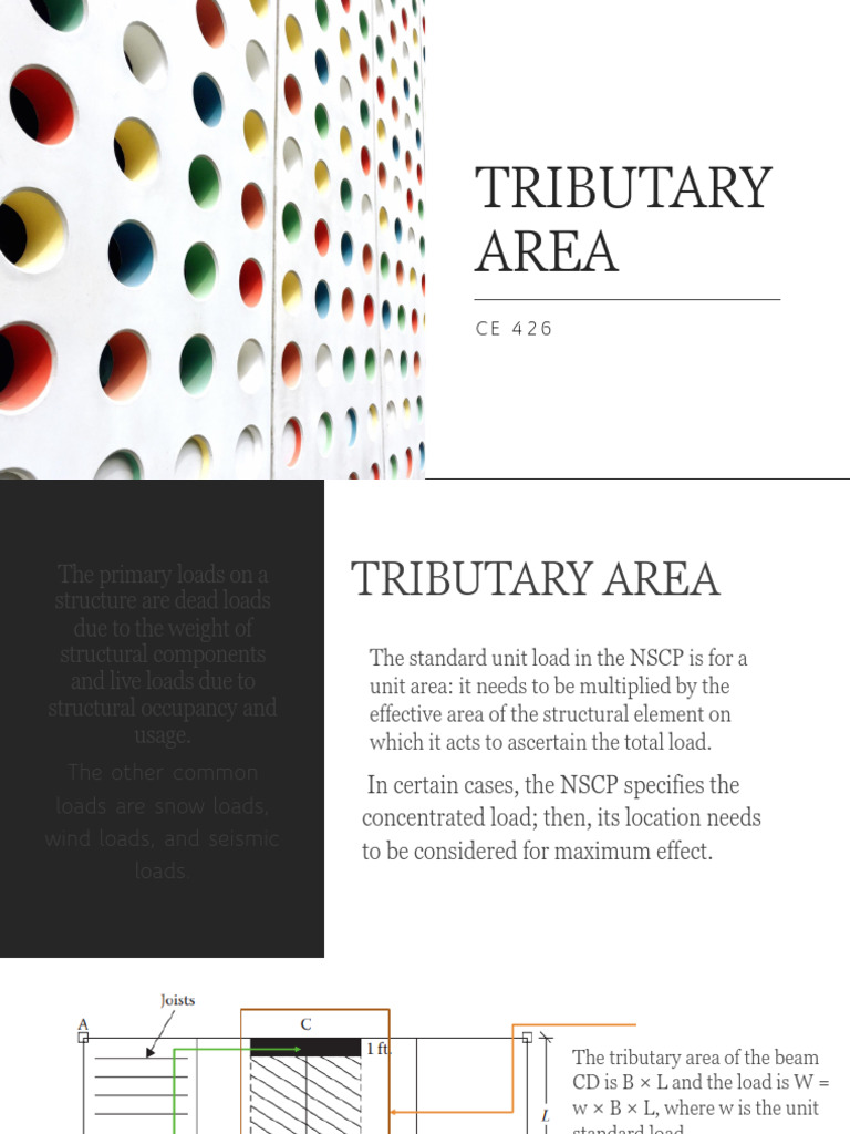 Tributary Area Calculation Guide | PDF