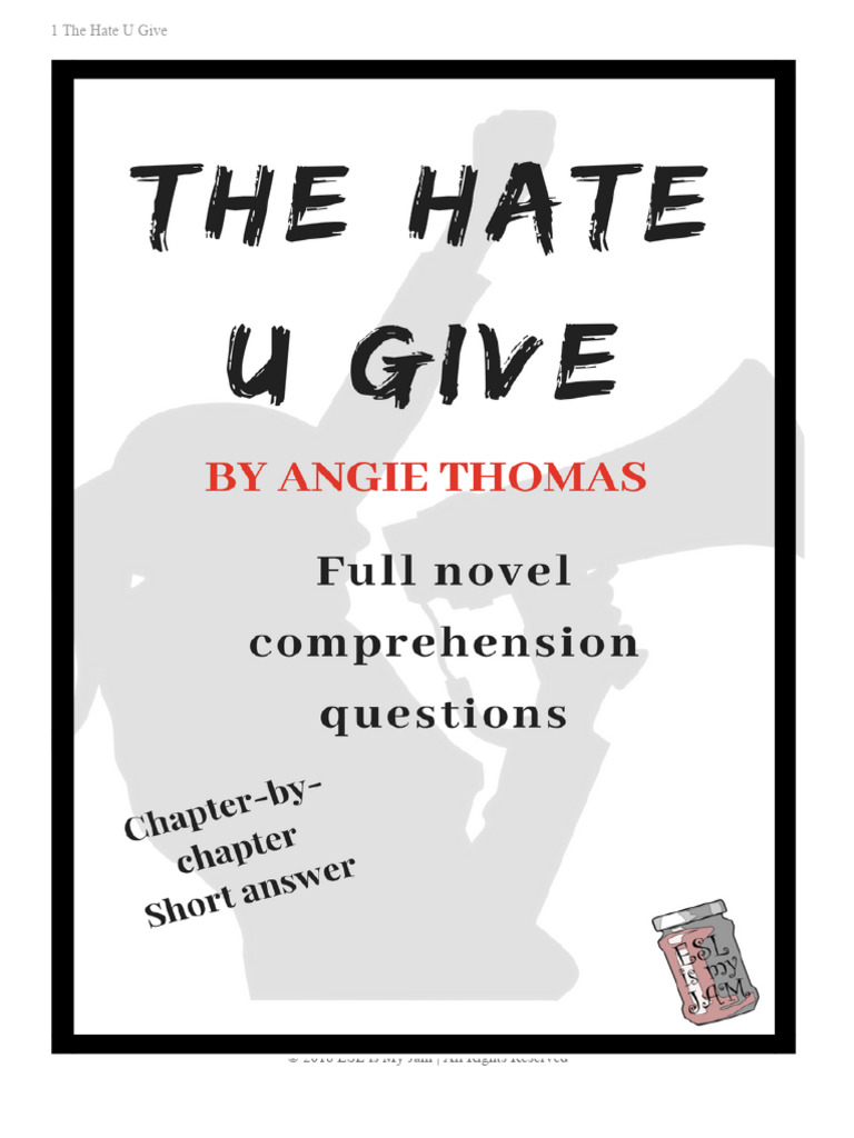 The Hate U Give Chapter Questions | PDF | Wellness