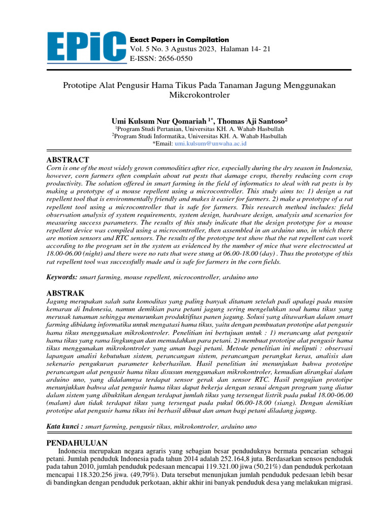 Alat Pengusir Hama | PDF | Computing | Computer Engineering