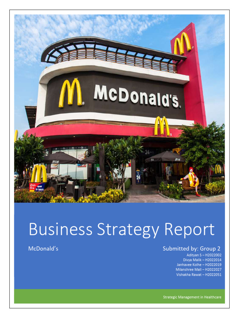 Group2 McDonald's | PDF | Mc Donald's | Supply Chain
