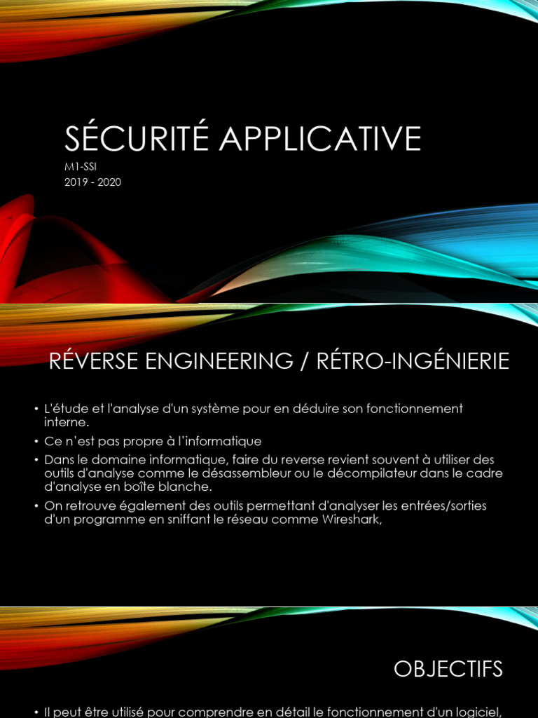 M2 SSI Secapp C03 | PDF | Assembleur | Structure de contrôle