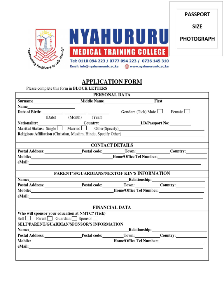 NMTC Application Form Final (ALL) | PDF | Health Care