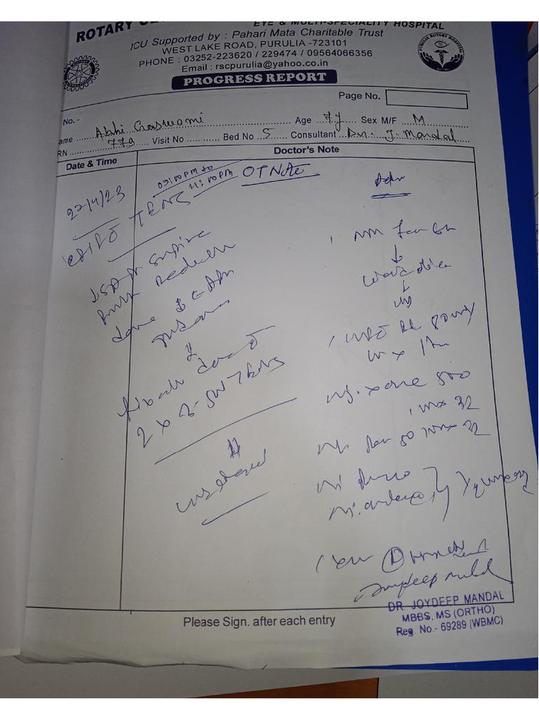 OT NOTE +ANESTHESIA +POST OT X-RAY +SELF DECL +PT PHOTO +IMPLANT ...