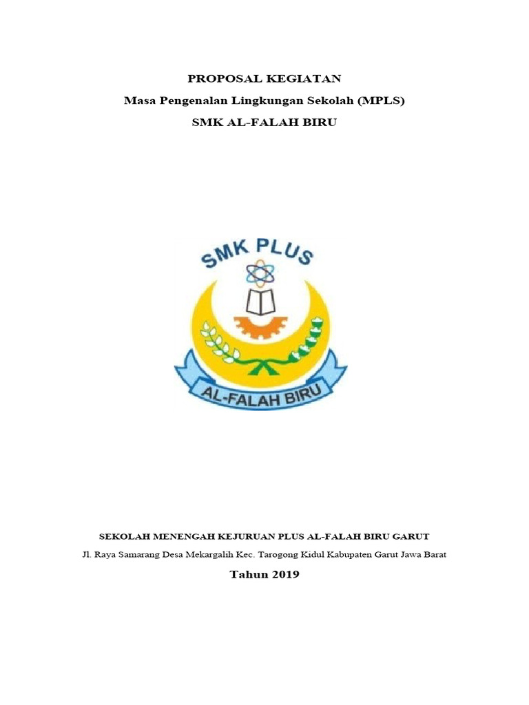 Proposal MPLS SMK Plus Al-Falah 2019 | PDF