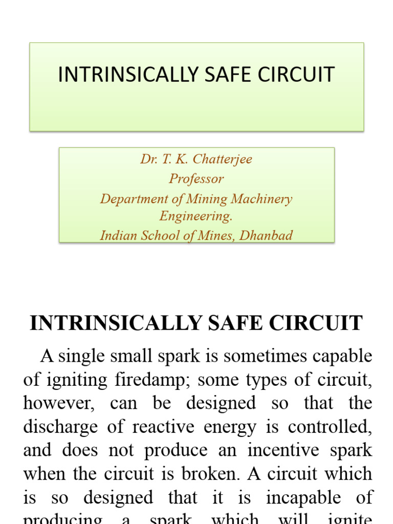 Intrinsically Safe Circuit | PDF