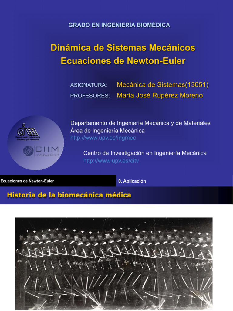 Ecuaciones de Newton-Euler | PDF | Fuerza | Las leyes del movimiento de ...
