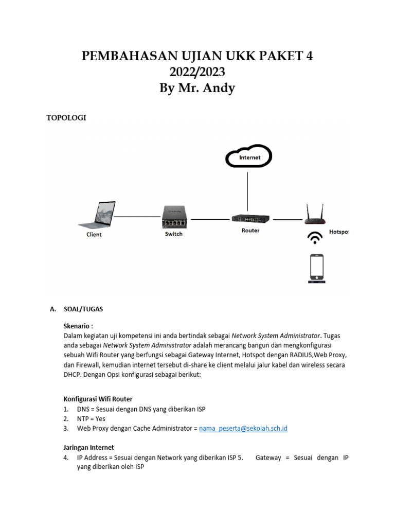 Pembahasan Ujian Ukk Paket 4 | PDF