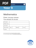 PRACTICE TEST Year 9 Maths Progress Test 6 Higher | PDF | Home & Garden