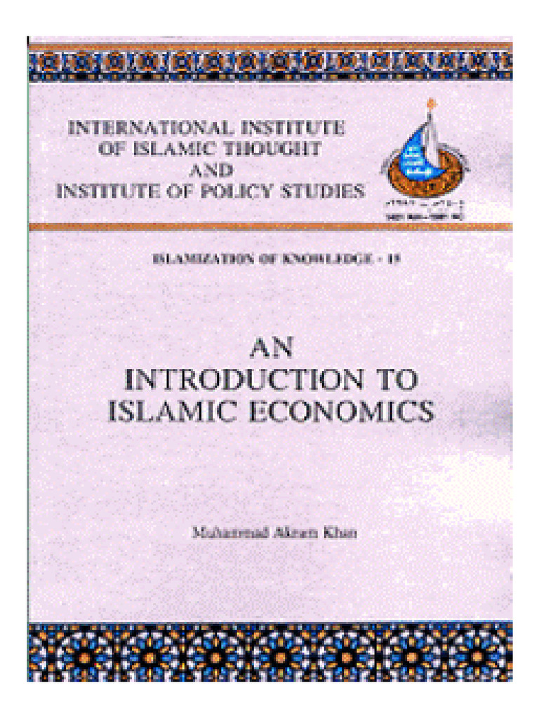 Introduction to Islamic Economics | PDF | Economics | Methodology