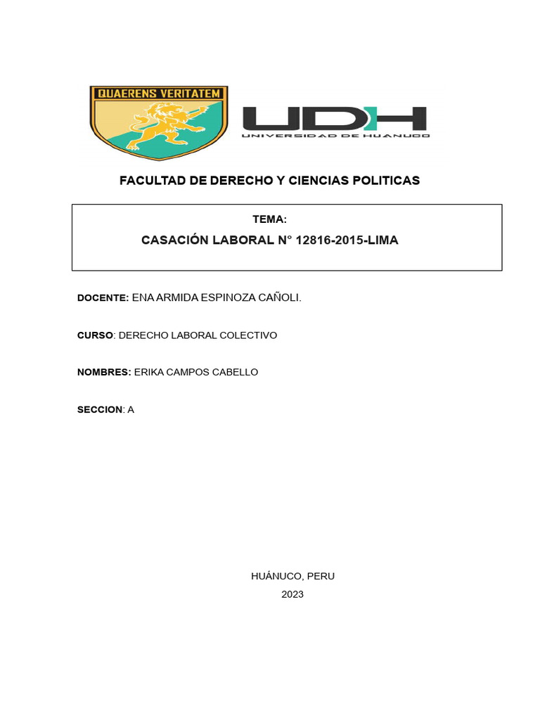 Laboral 4ta | PDF | Derecho laboral | Sindicato