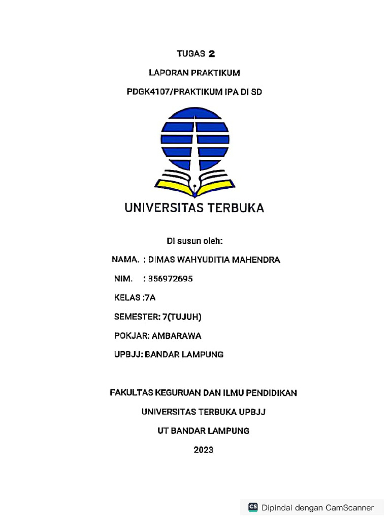 Dimas Wahyuditia Mahendra 856972695 Tugas 2 Praktikum | PDF