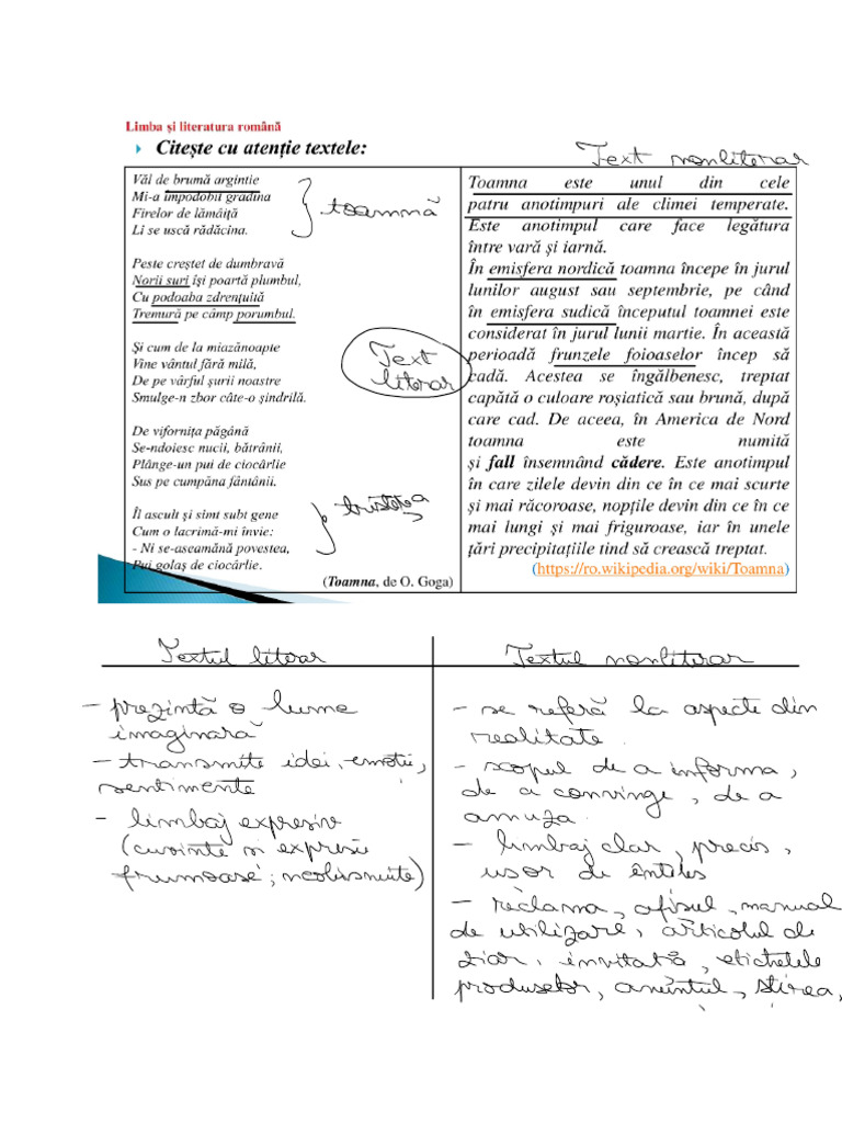 Text Literar Vs Nonlit | PDF