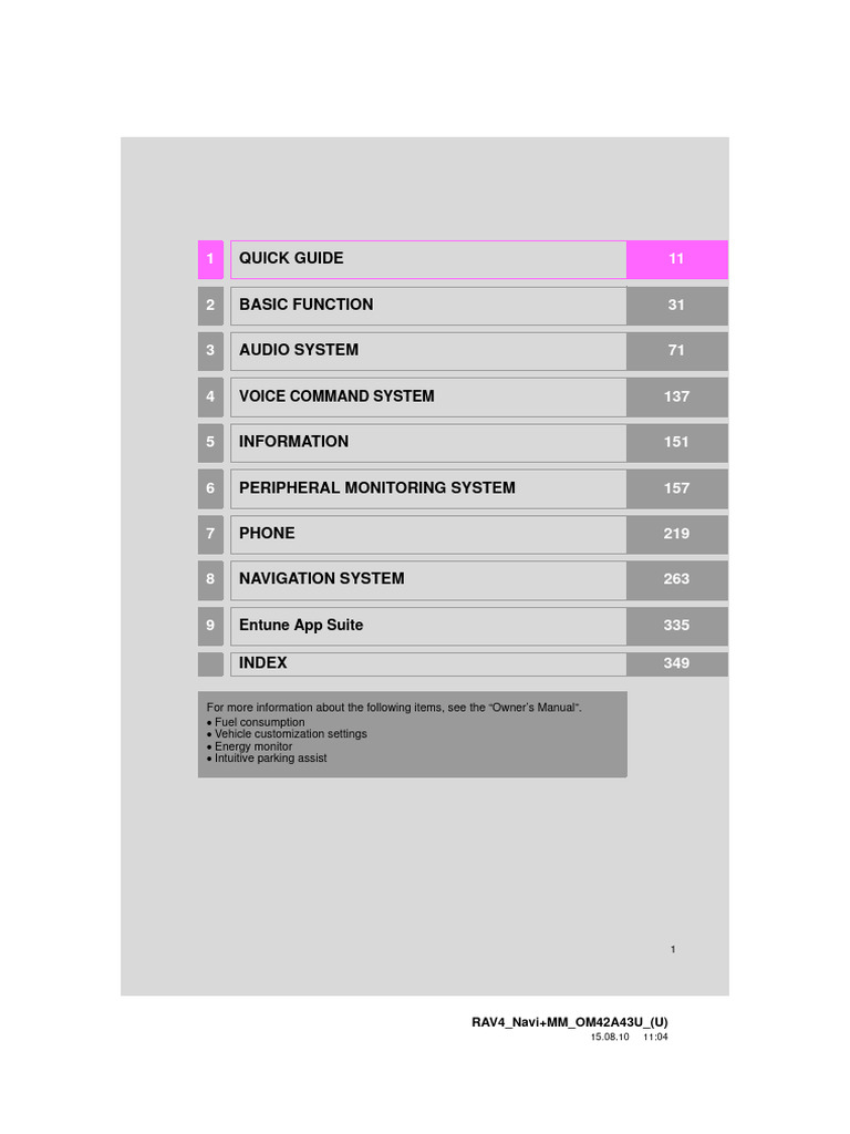 Rav 4 Nav | PDF | Bluetooth | Computing