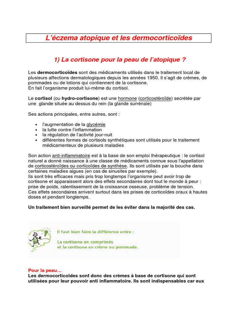 Les Dermocorticoides-Def | PDF | Corticoïde | Cortisol