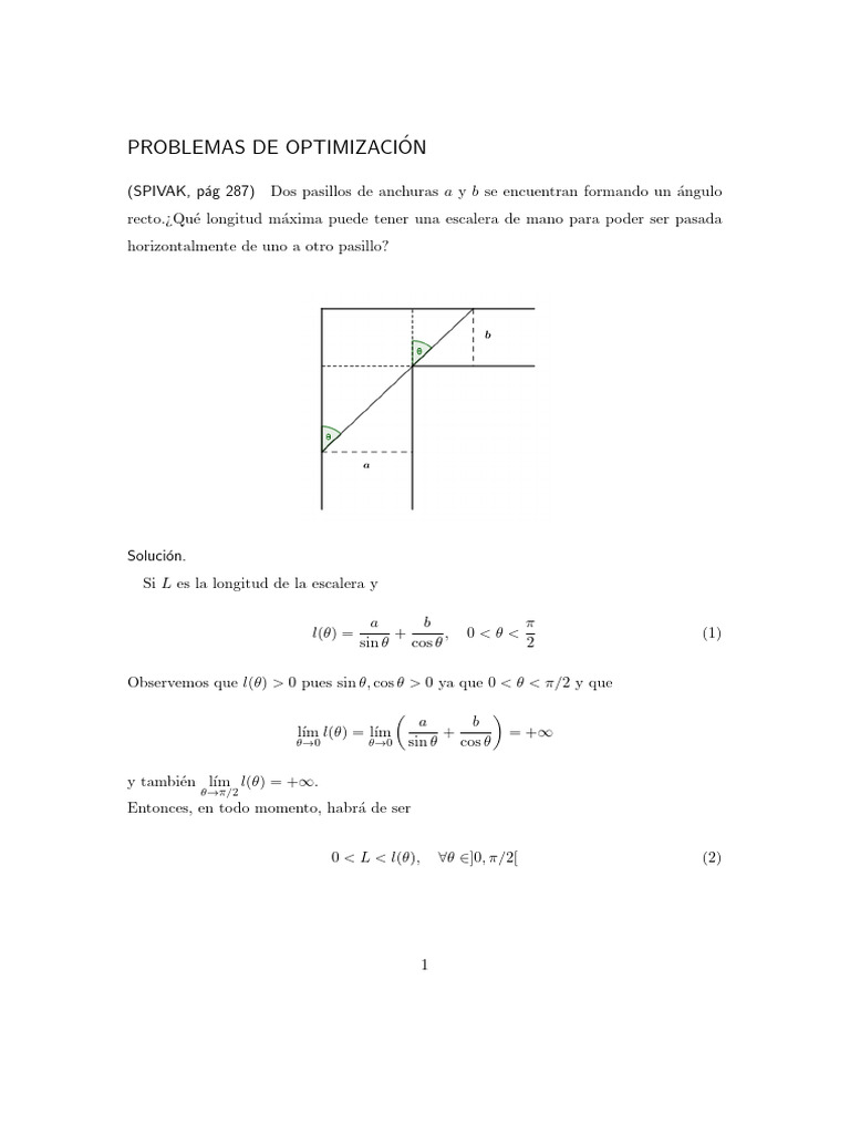 Problemas Optimización | PDF | Matemáticas | Geometría Elemental