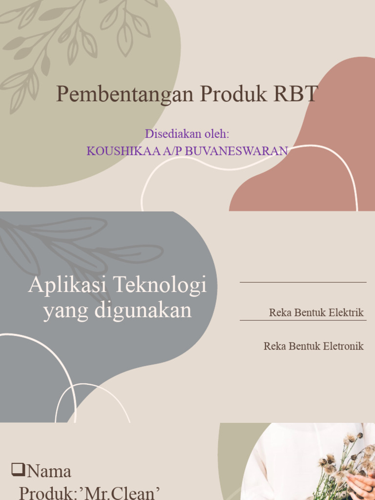 Pembentangan Produk RBT | PDF | Griya & Taman | Teknologi & Rekayasa