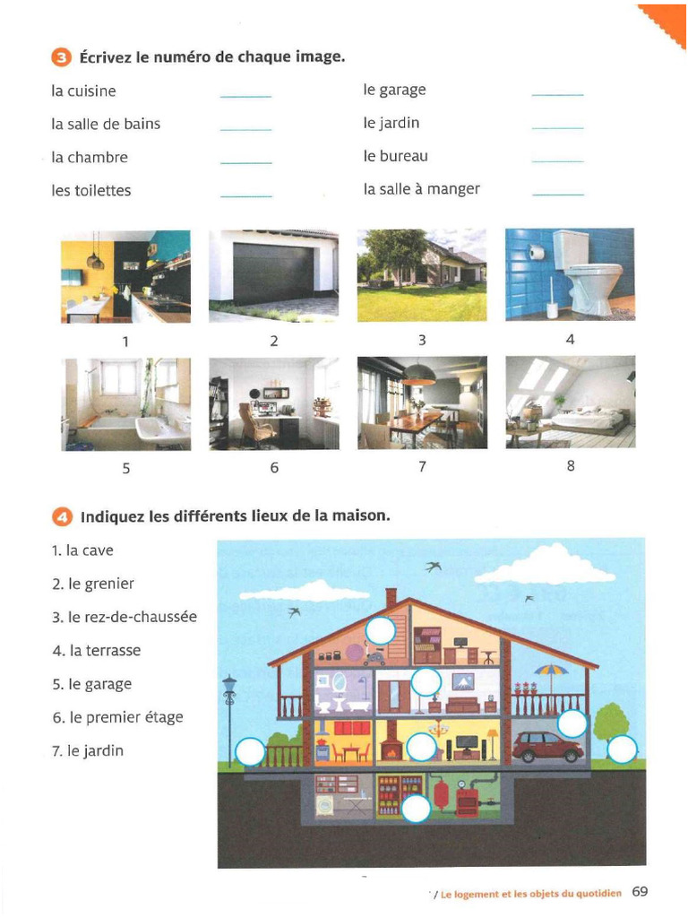Vocabulaire Illustré (Pièces) 2 | PDF