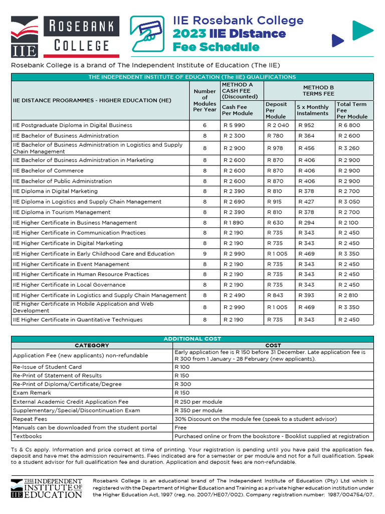 2023 Distance Fee Schedule Final | PDF | Payments | Cheque