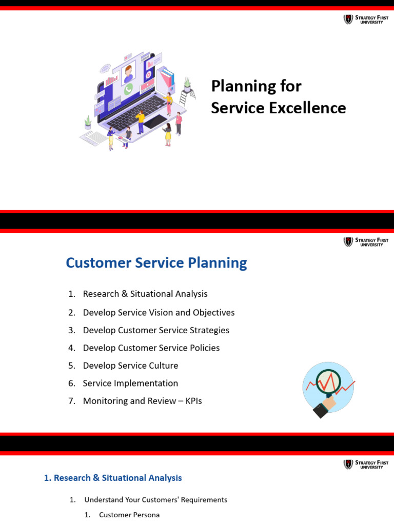 Topic-3 Planning For Service Excellence | PDF