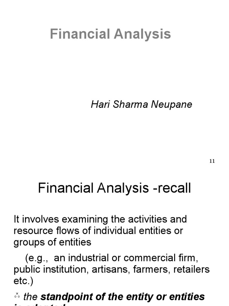 Comprehensive Financial Analysis Guide | PDF | Equity (Finance ...