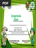 BSP Certificate | PDF | Scouting | Philippines