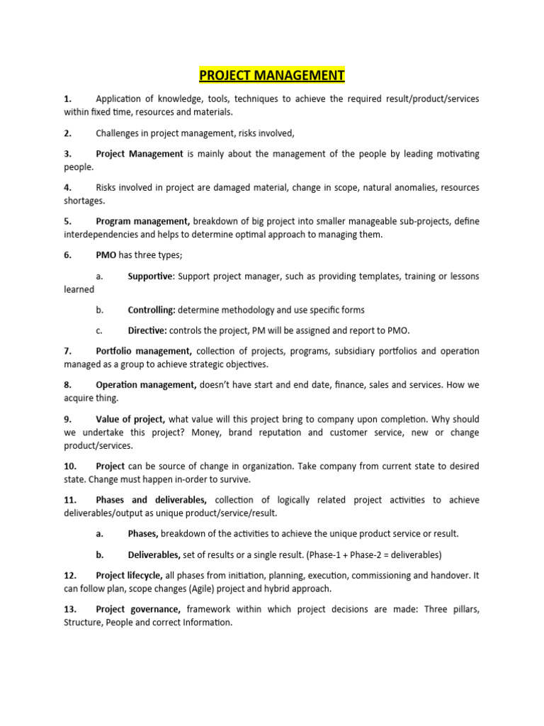 Project Management | Download Free PDF | Project Management | Leadership