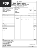 Ultra Tech Bill Sample | PDF