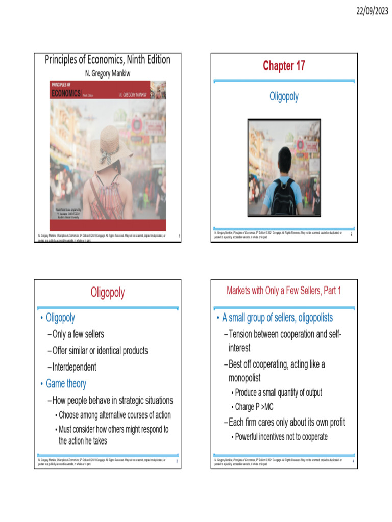 Chapter 17 Oligopoly Pdf Opec Oligopoly