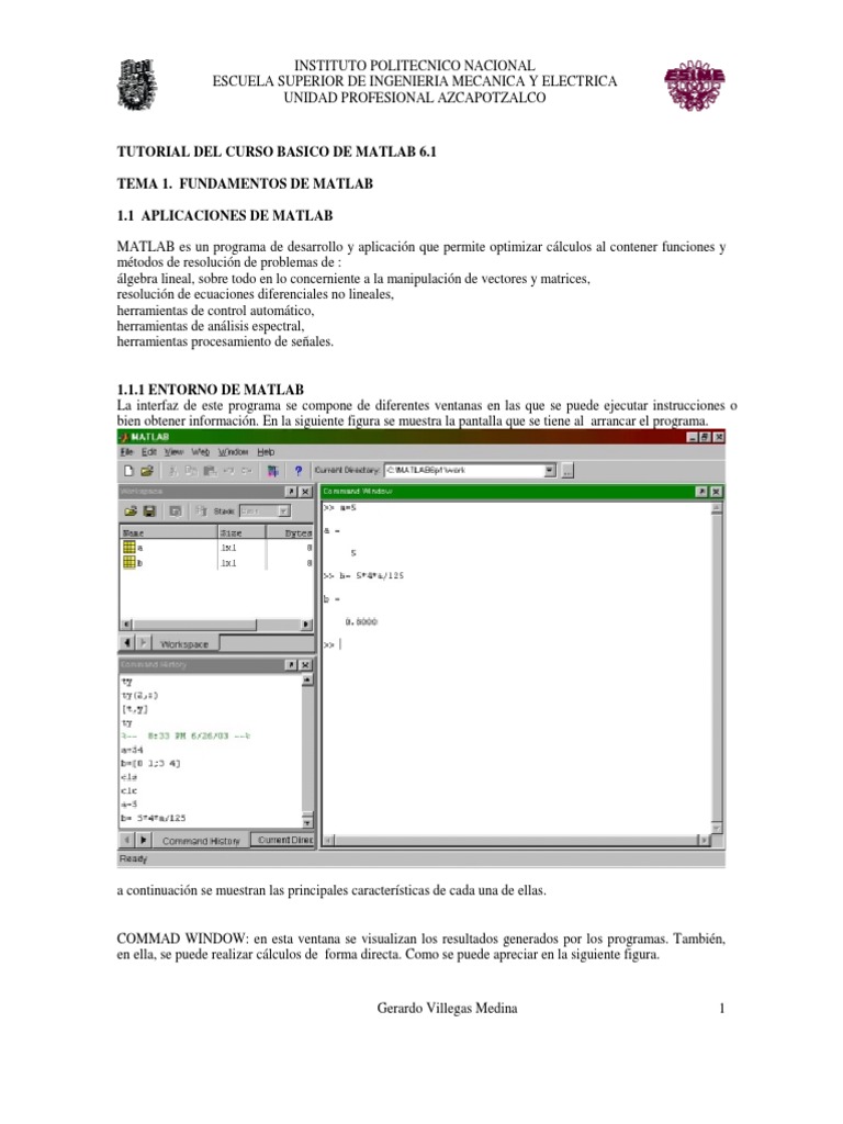 Tutorial Matlab | Matlab | Ventana (informática) | Prueba gratuita de ...