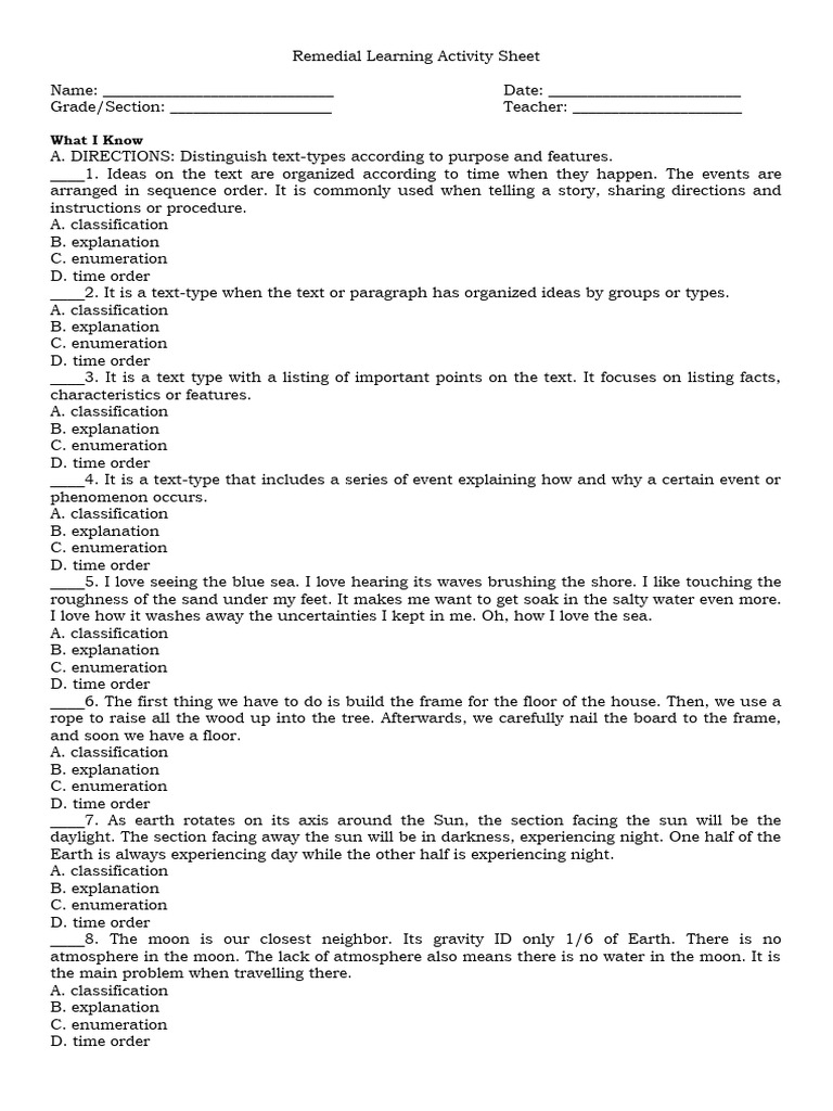Remedial Learning Activity Sheet | PDF | Earth | Greenhouse Effect