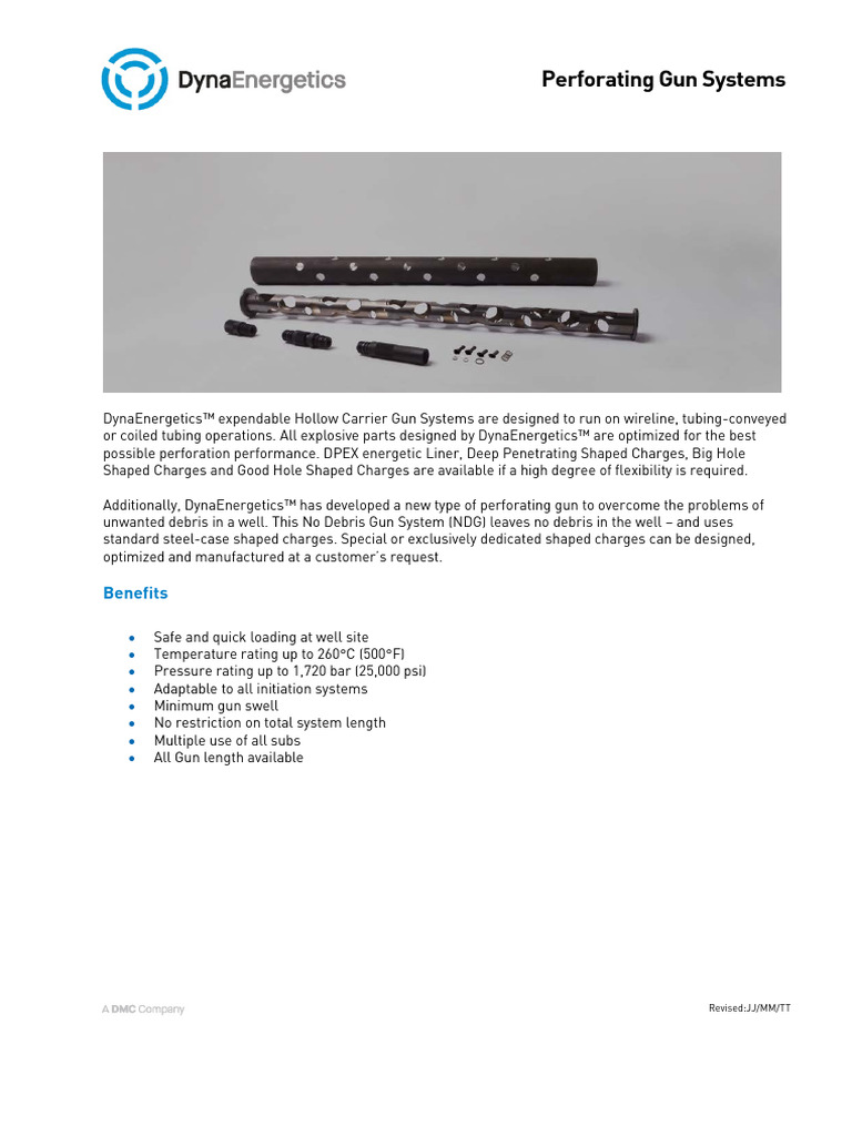 12 Perforating Systems | PDF | Physical Sciences | Manufactured Goods