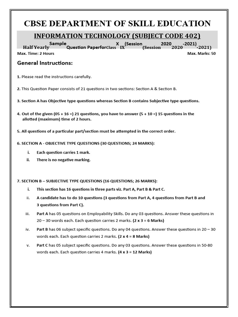 402 IT Class IX Answers | PDF | Input/Output | Sustainability