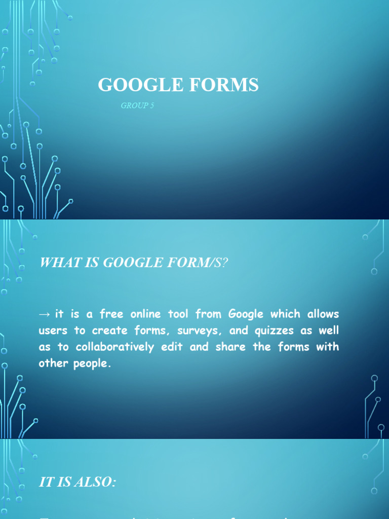 Google forms | PDF | Web Application | World Wide Web
