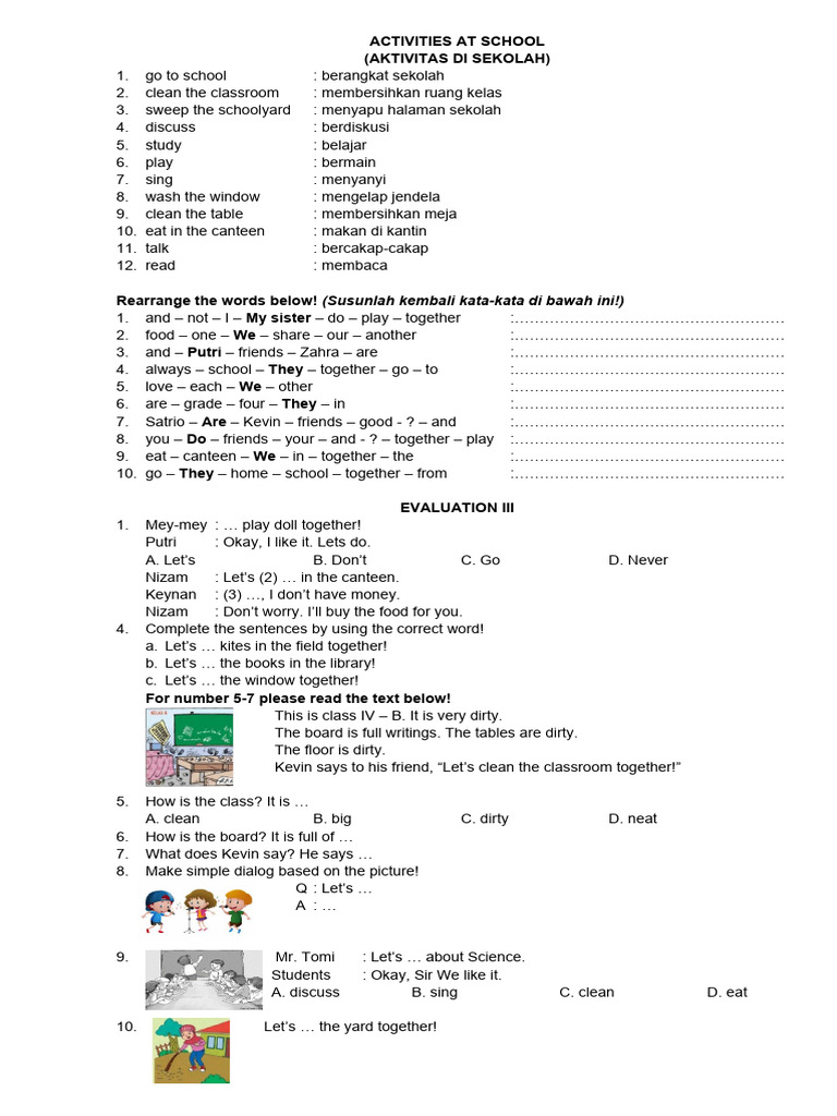 Bhs Inggris 3-4 Kls 4 | PDF | Food Industry | Livestock Bhs Inggris 3-4 Kls 4 | PDF | Food Industry | Livestock